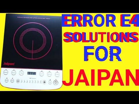 Error E4 solutions for jaipan induction cooker #electronics #hindi #rajinduction - YouTube