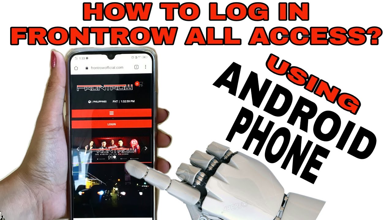 HOW TO LOG IN FRONTROW ALL ACCESS - YouTube