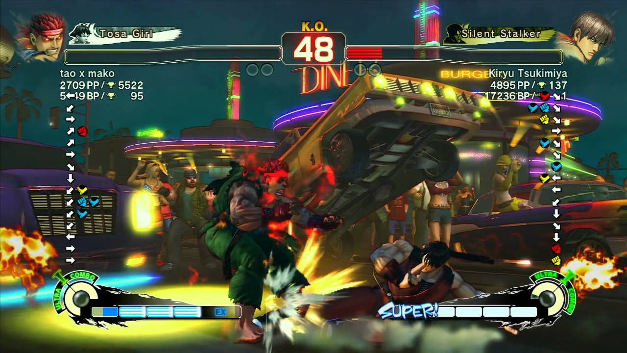 SSF4 AE: tao x mako (Evil Ryu) vs Kiryu Tsukimiya (Guy) - Ranked Match ...