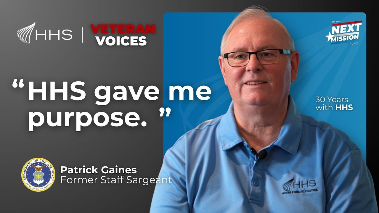 HHS gives Air Force Veteran renewed purpose | Patrick Gaines - YouTube