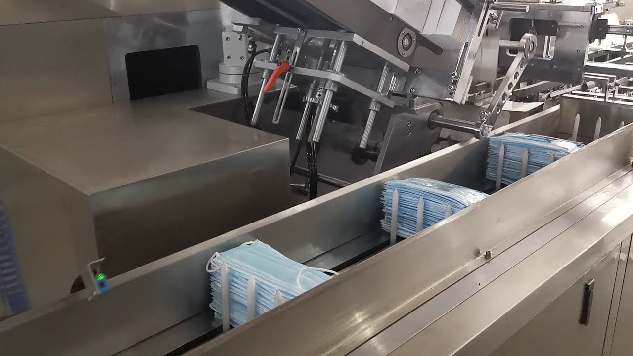 Medical Face Mask Cartoning Machine /Cartoner - YouTube