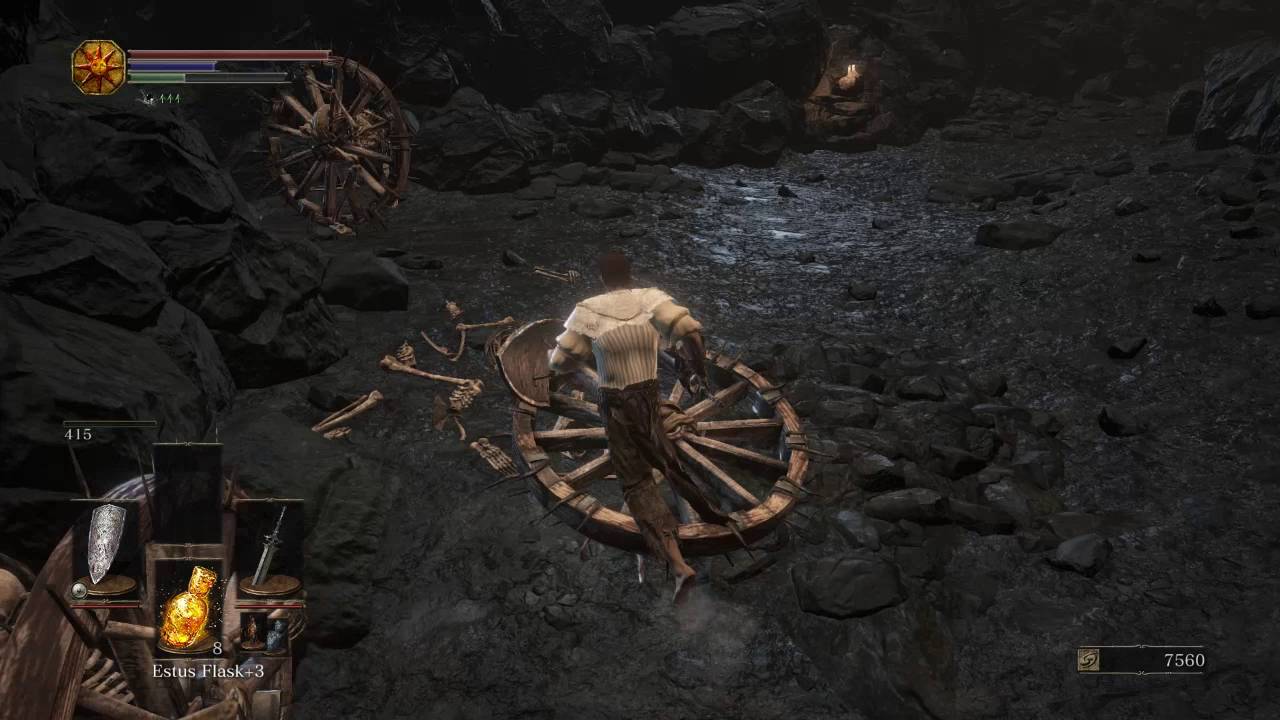 Bone Wheel Skeleton Rolling Out - YouTube