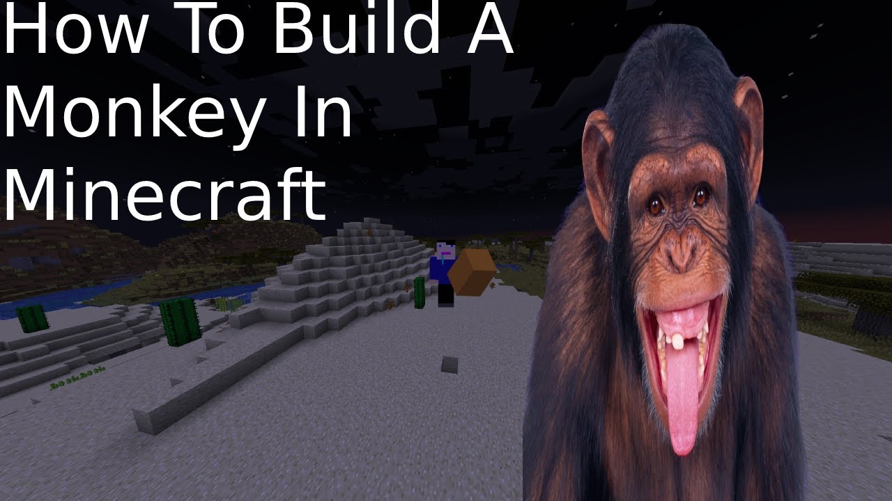 How To Build A Monkey In Minecraft - YouTube