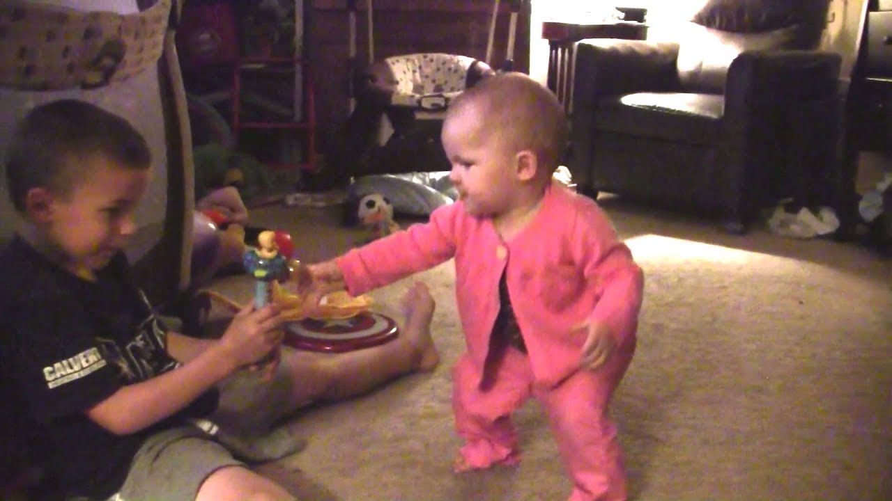 Kenzie Taking First Steps - YouTube