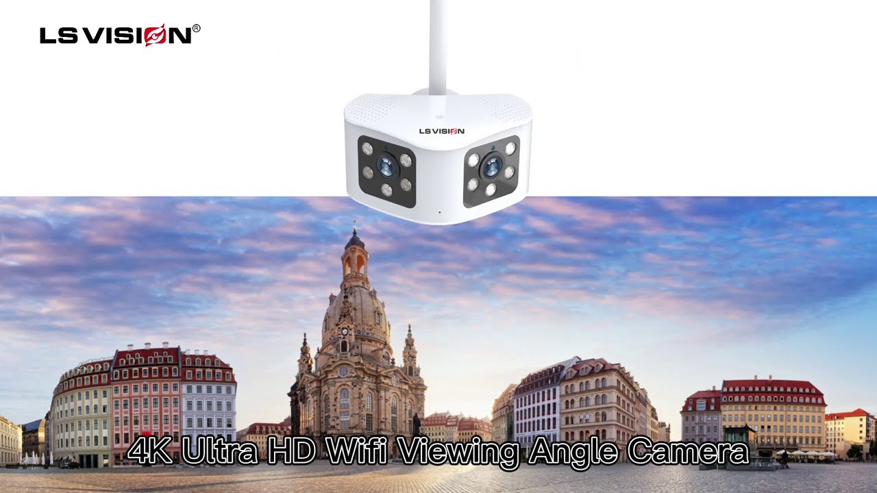 LS VISION 6MP Dual Lens Panoramic 10X wifi 165 FOV Surveillance CCTV ...