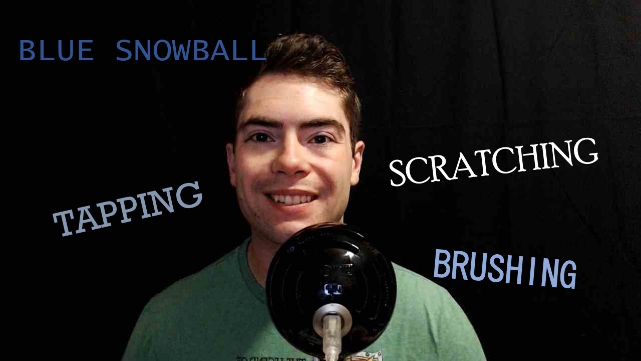[ASMR] Blue Snowball ️ Scratching + Tapping + Brushing - YouTube