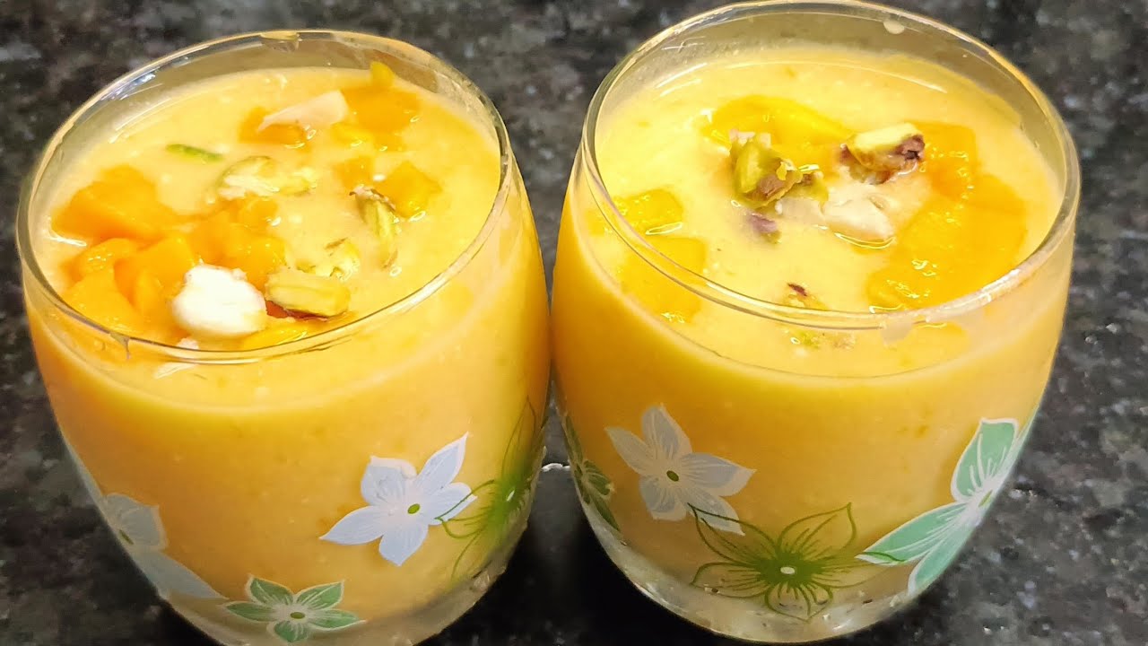mango lassi Desi style me bht delicious shayad hi apne kavi try Kiya ...