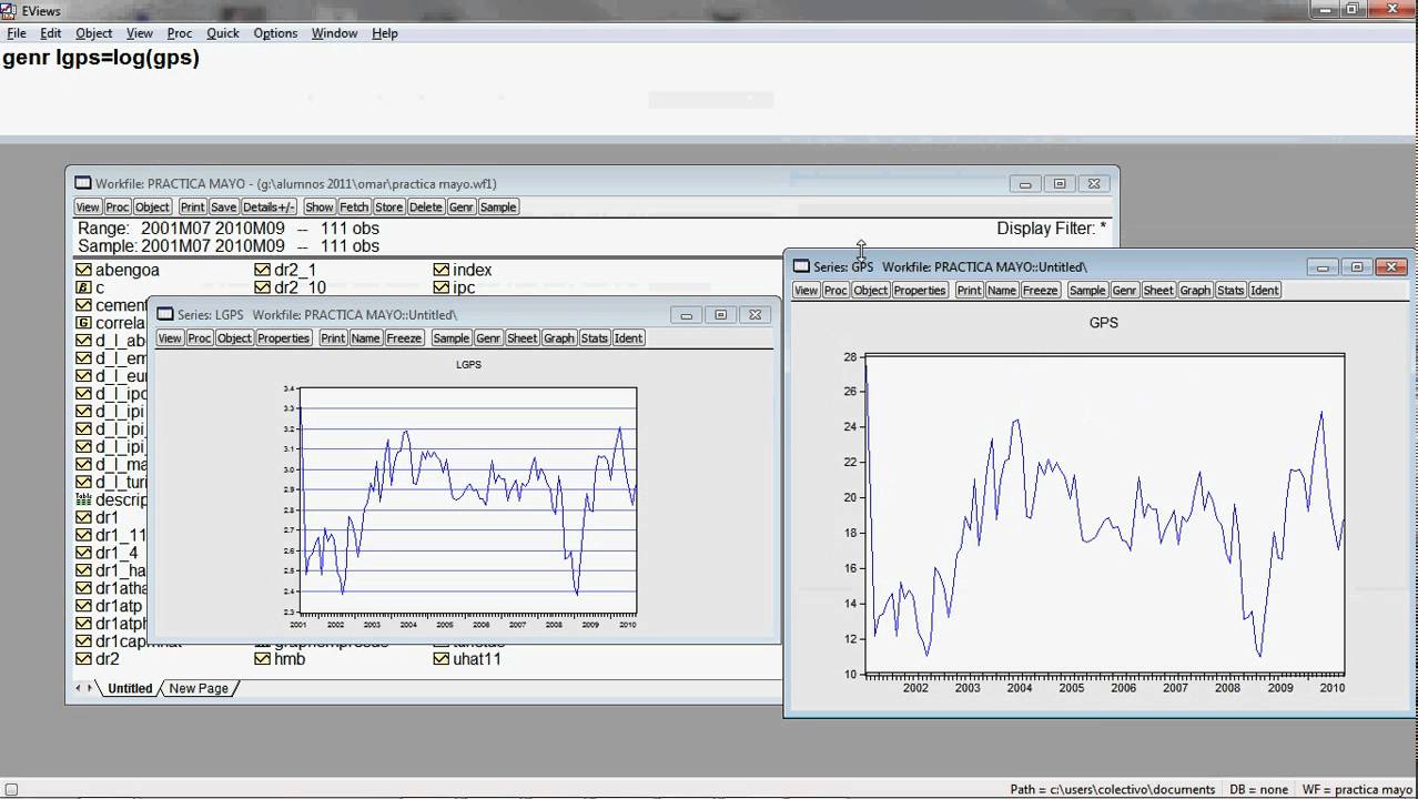 Eviews 6 graficas - YouTube