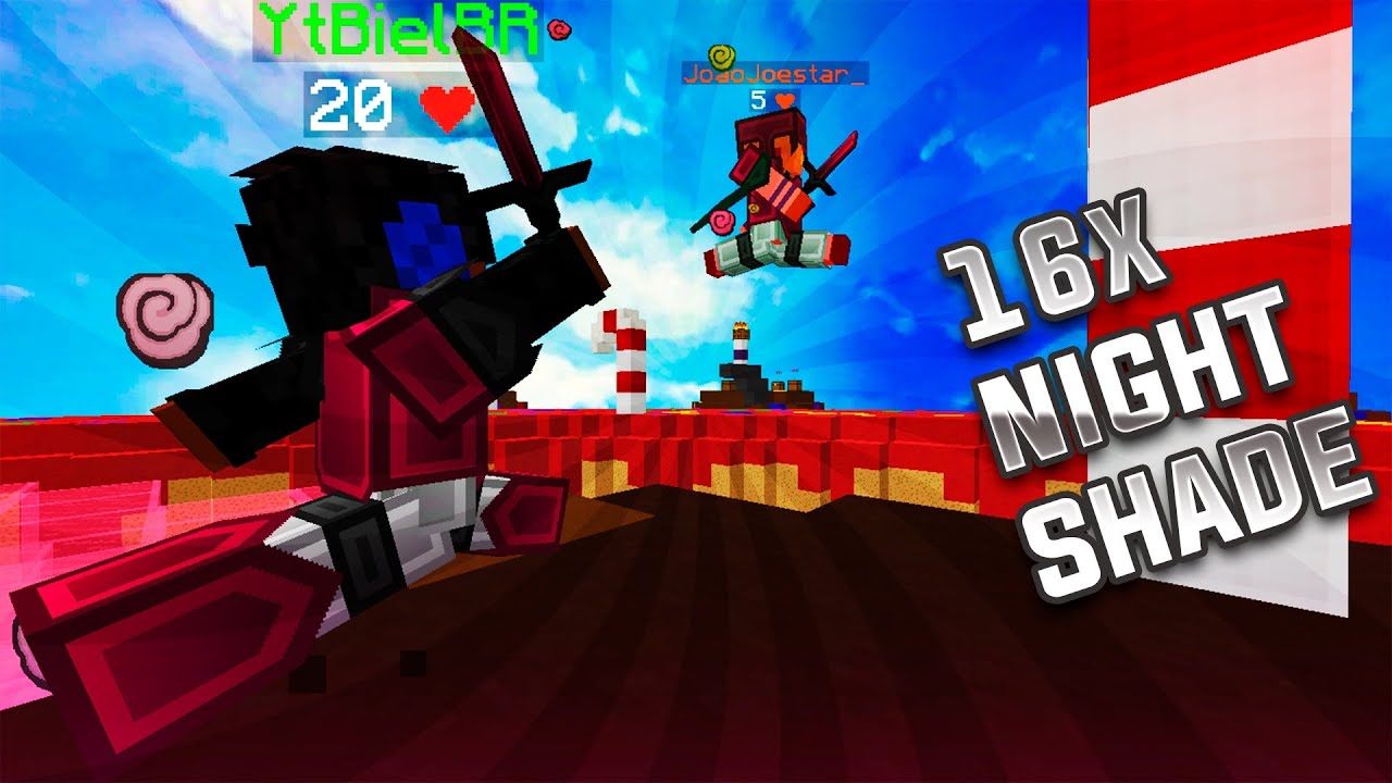 MINECRAFT SKYWARS | NIGHTSHADE 16x TEXTURE PACK 1.7 / 1.8 - YouTube