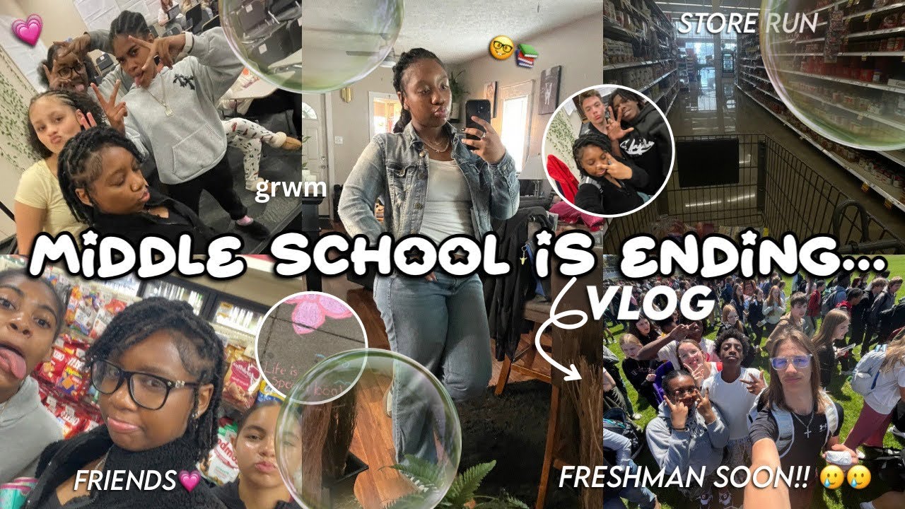 my middle school years are coming to an end… (days in my life) VLOG ...