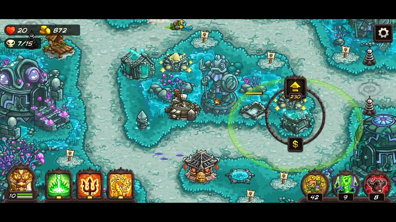 Kingdom Rush—Vengeance: Anurian Plaza (Campaign Challenge) - YouTube