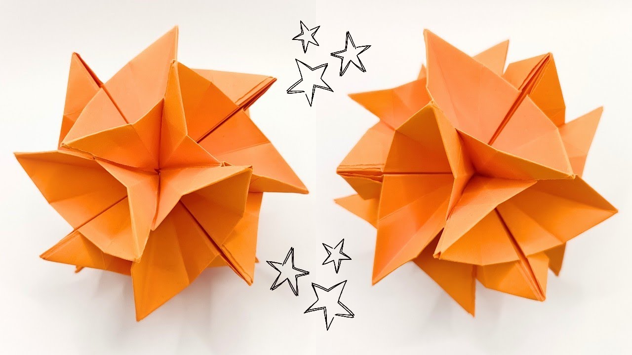 Origami STAR KUSUDAMA by Fendy Tong 🌟 How to make a paper stars - YouTube
