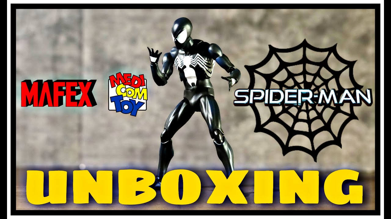 MAFEX No.168 Spider-Man (Black Costume Comic Ver.) Unboxing - YouTube