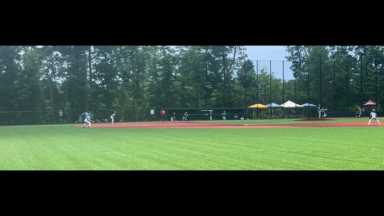 Noah Heath 2025 MIF covers ground deep and glove side at second base ...