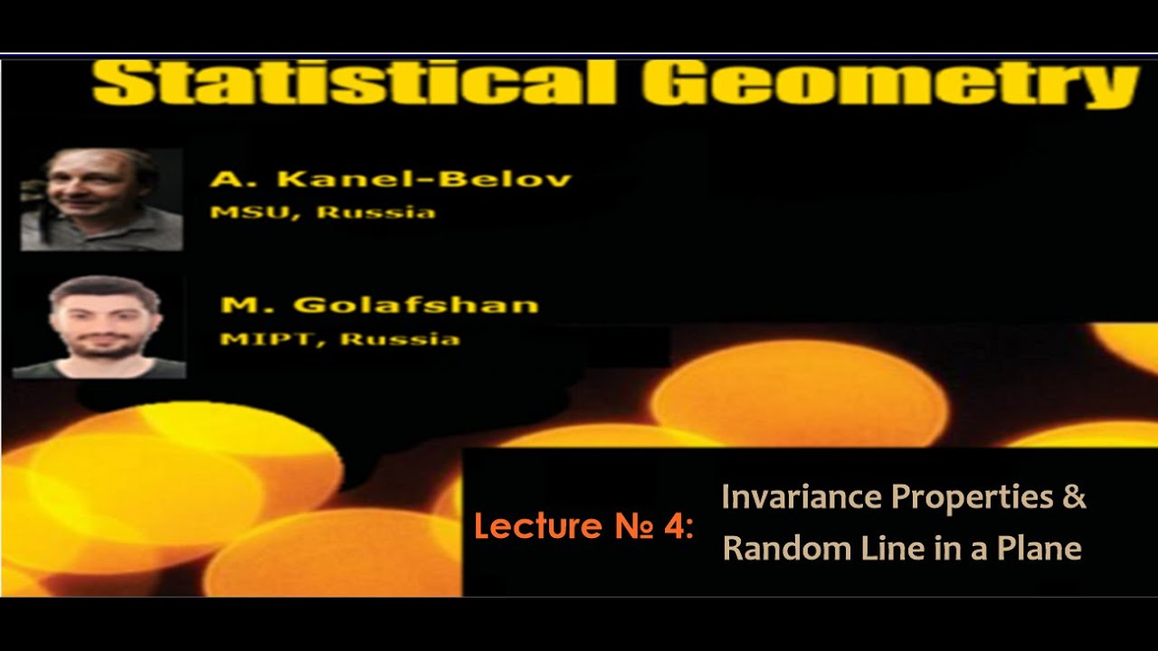Statistical Geometry- Lecture №4 - YouTube