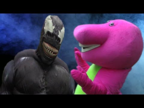 Venom 2018 Vs Barney The Dinosaur - YouTube
