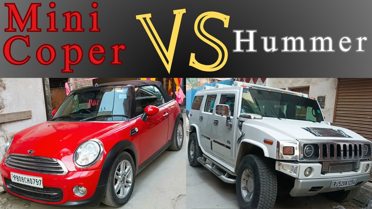Luxury car Mini coper and Hummer SUV ! - YouTube
