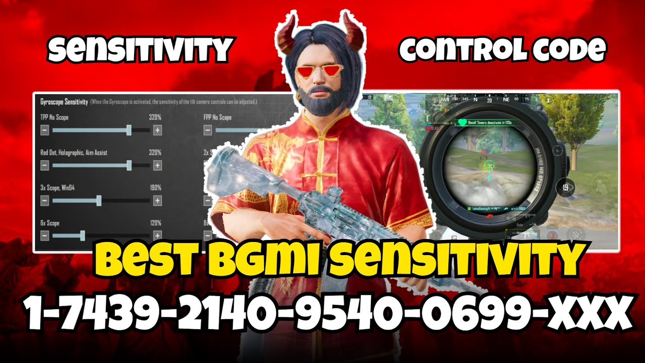 NEW UPDATE 3.5🔥 SENSITIVITY SETTINGS || BGMI SENSITIVITY CODE TODAY ...