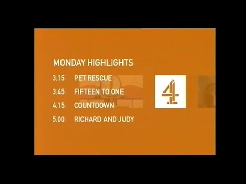 Channel 4 Ads & Continuity 7th January 2002 - YouTube