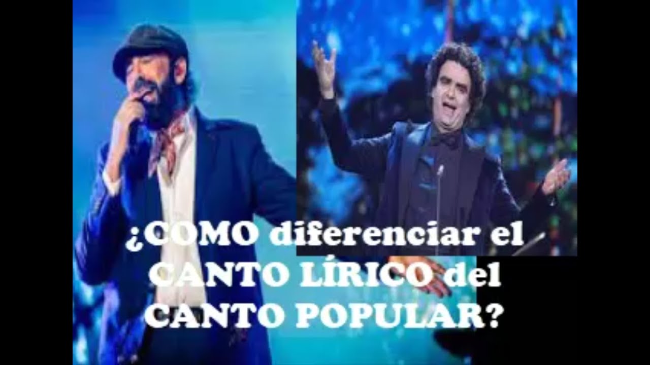 Canto LÍRICO y canto POPULAR - YouTube