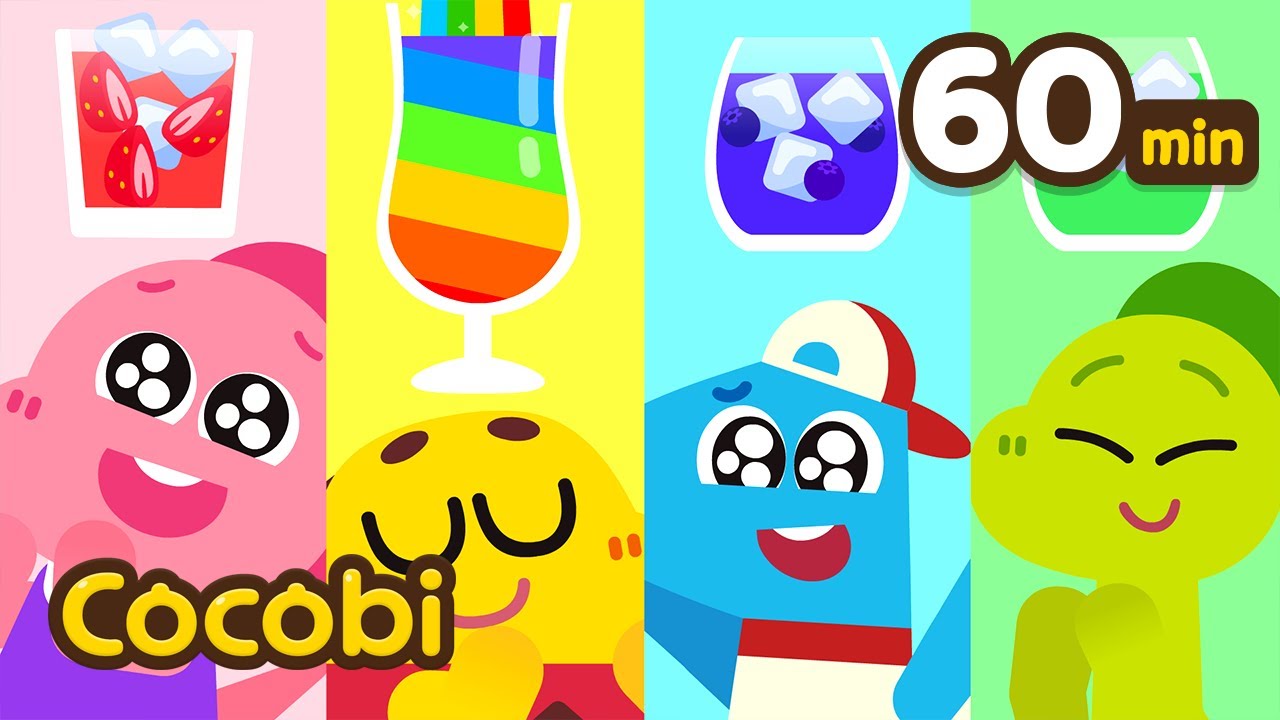 Rainbow Juice Song🌈🍎and More Color Songs for Kids! | Compilation ...