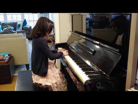 Allie (8y, dec 2020), L'Orage by Burgmuller