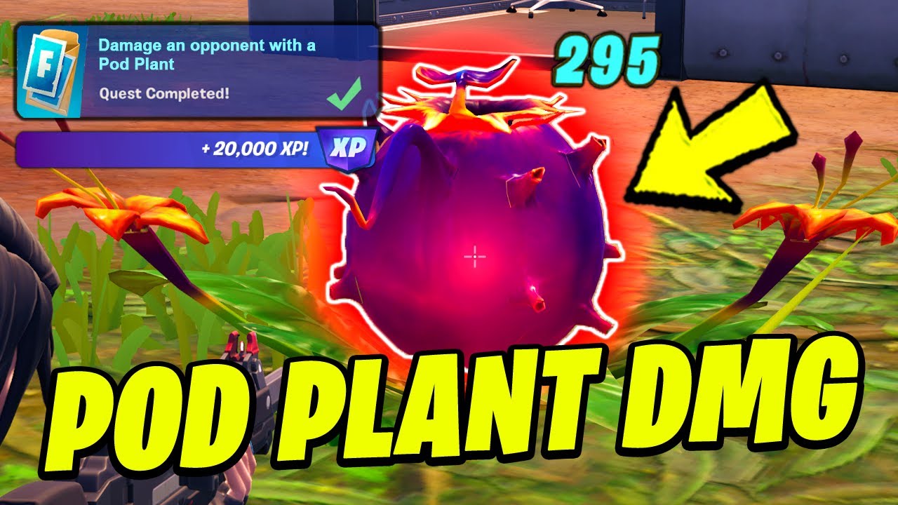 How to EASILY Damage an opponent with a Pod Plant - Fortnite Quest ...