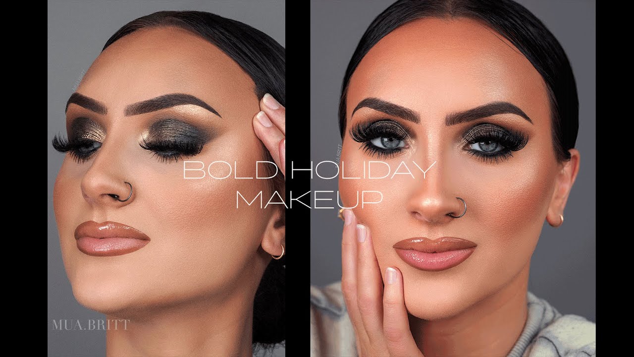BOLD HOLIDAY GLAM | MAKEUP TUTORIAL | MUABRITT - YouTube