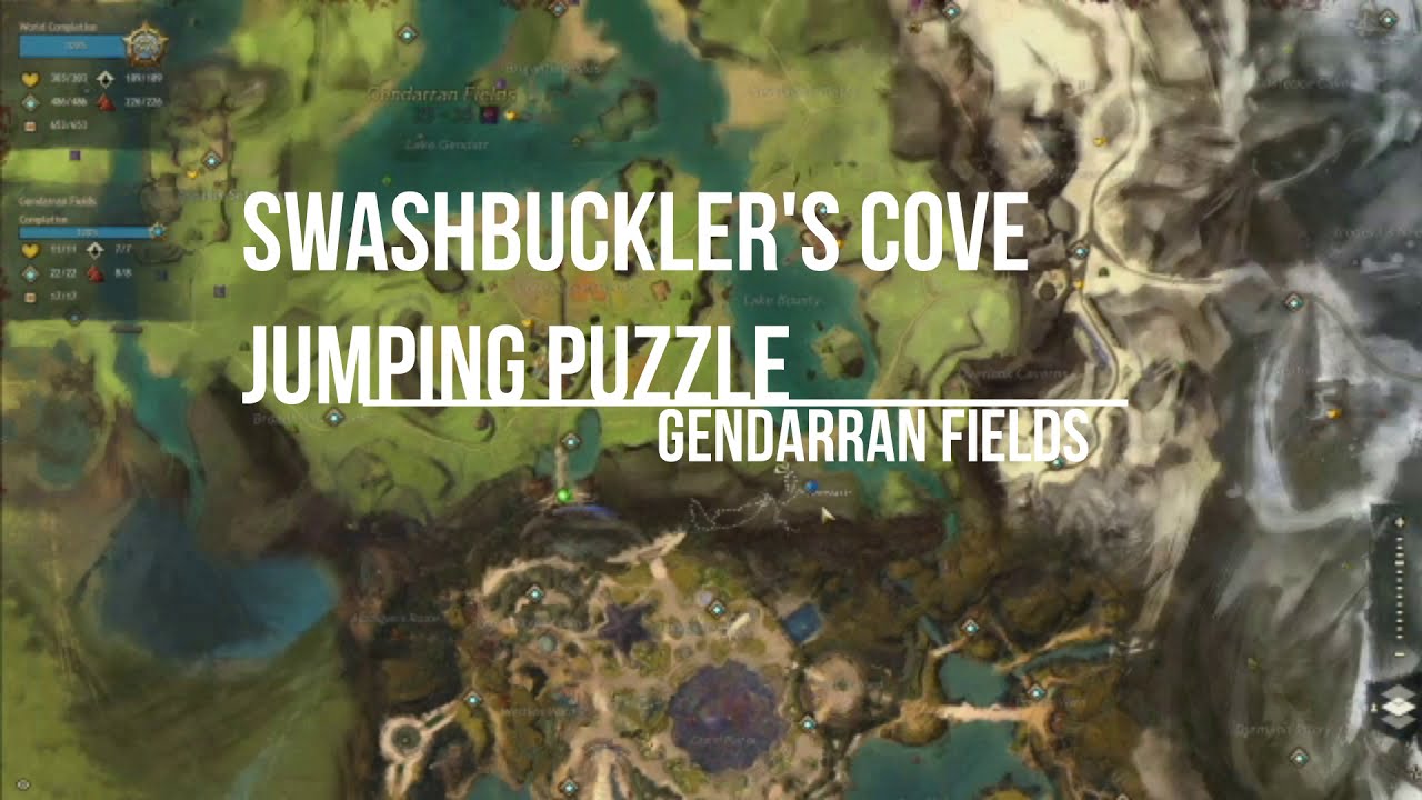 GW2 Swashbuckler's Cove Jumping Puzzle - Gendarran Fields - YouTube