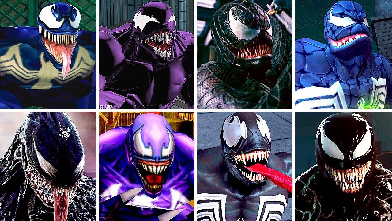 Evolution of venom in games #venom - YouTube