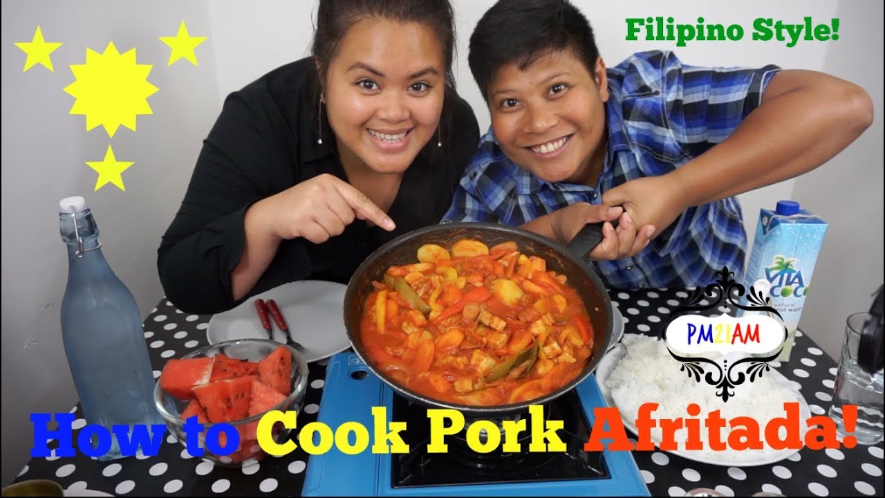 How to Cook Pork Afritada - Mukang - Filipino Food - Recipe - YouTube