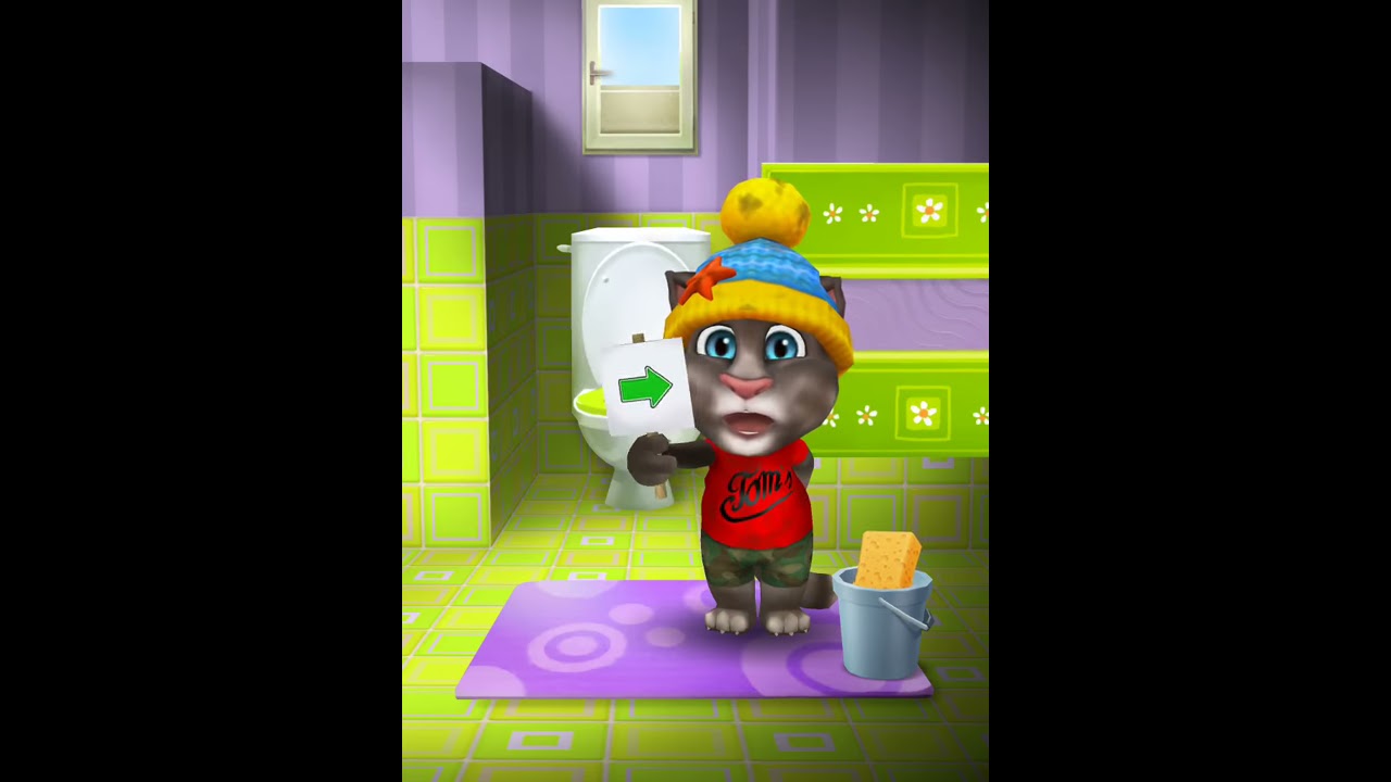 [My Talking Tom] Bath room - YouTube