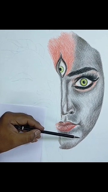 KALIPUJA SPECIAL : KALI MATA-MOHADEB #drawing #beginners #coloring ...