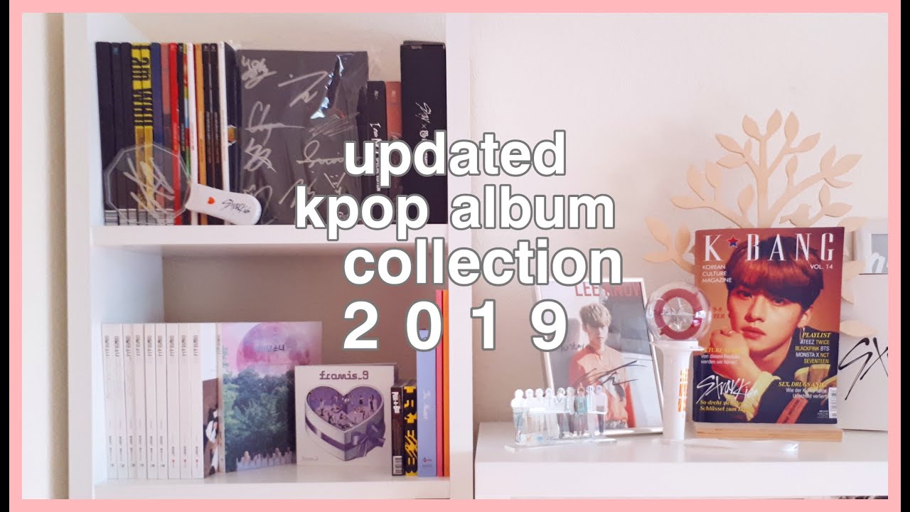 my kpop album collection 2019 w/ shelf tour! ♡ - YouTube