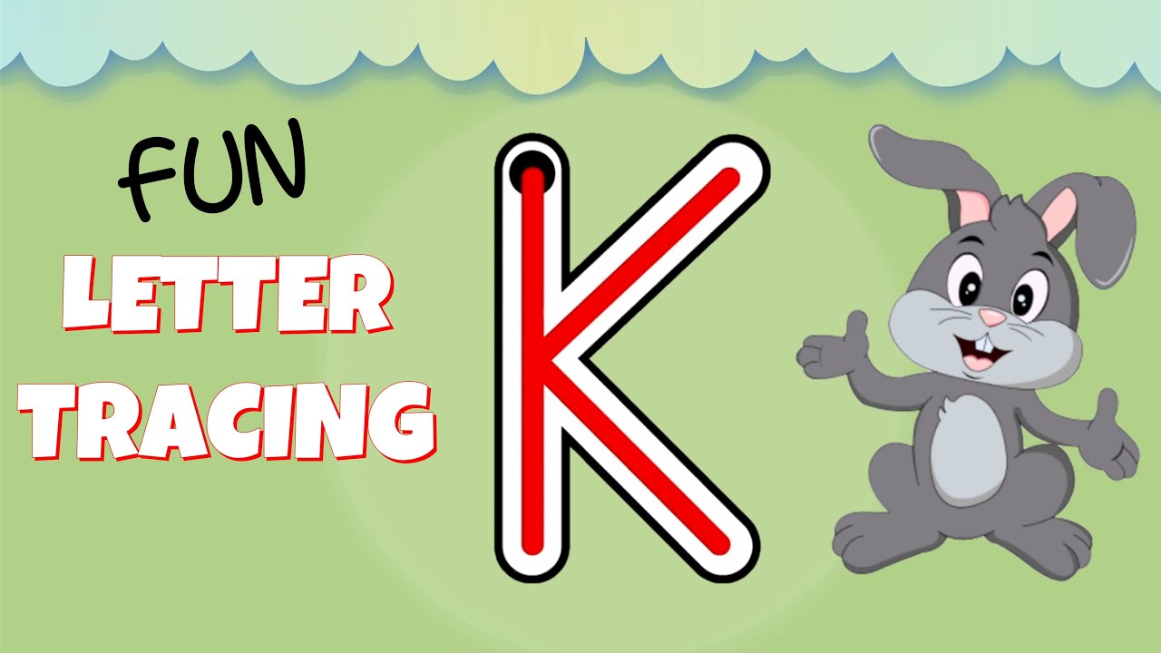How to Write the Uppercase Letter K - Uppercase Alphabet for Kids - YouTube