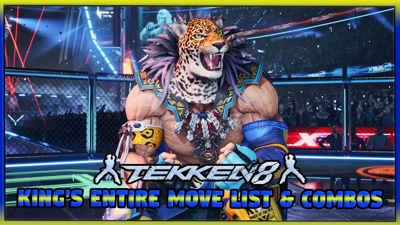 King's Entire 204 Move list & Combo Challenges | Tekken 8 CNT | - YouTube