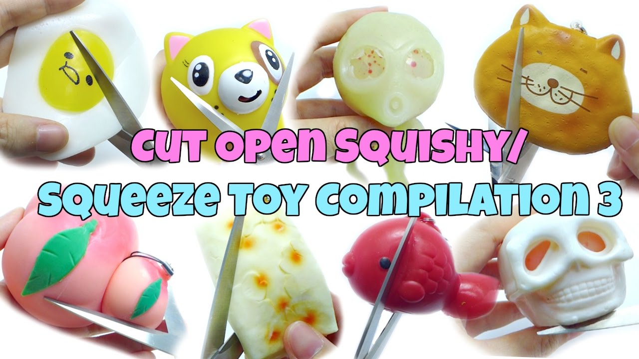 Cut Open Squishy / Squeeze Toy Compilation 3 [ASMR Edition] - YouTube