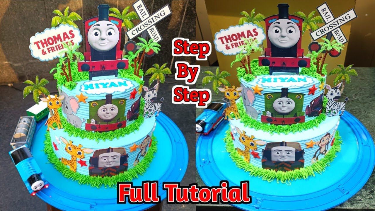 Thomas The Train Cake Tutorial | Thomas The Running Train Birthday Cake Design | Thomas Train 🚂 ...