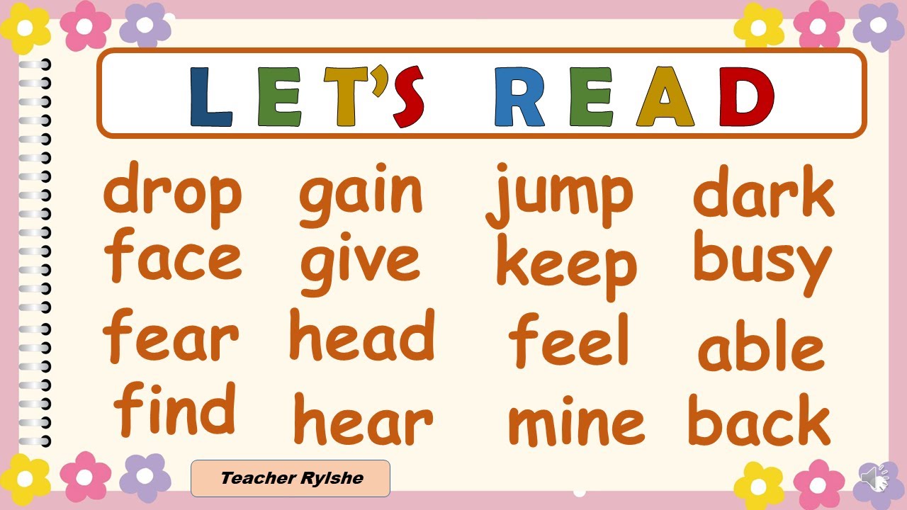 4 LETTER WORDS READING PRACTICE | NEW SIGHT WORDS AND PHONICS READING | HOW TO READ BASIC SIGHT ...