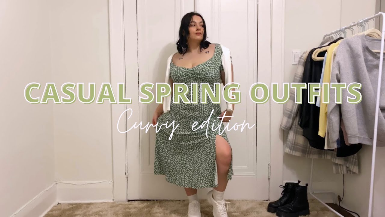 CASUAL SPRING OUTFITS 🦋CURVY EDITION |Ardene spring fashion look book ...