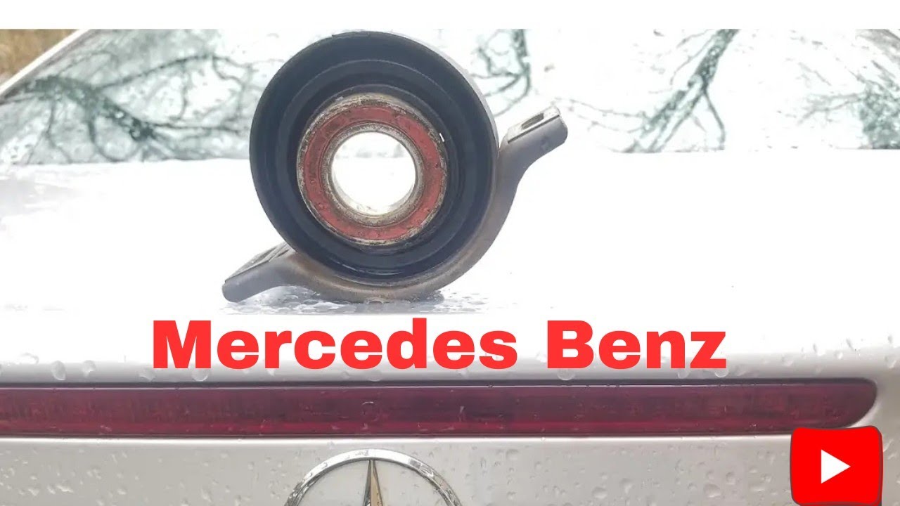 How to replace the center support bearing on a mercedes| Mercedes drive ...