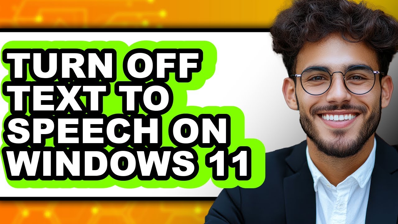 How to Turn Off Text to Speech on Windows 11 (only Way) - YouTube