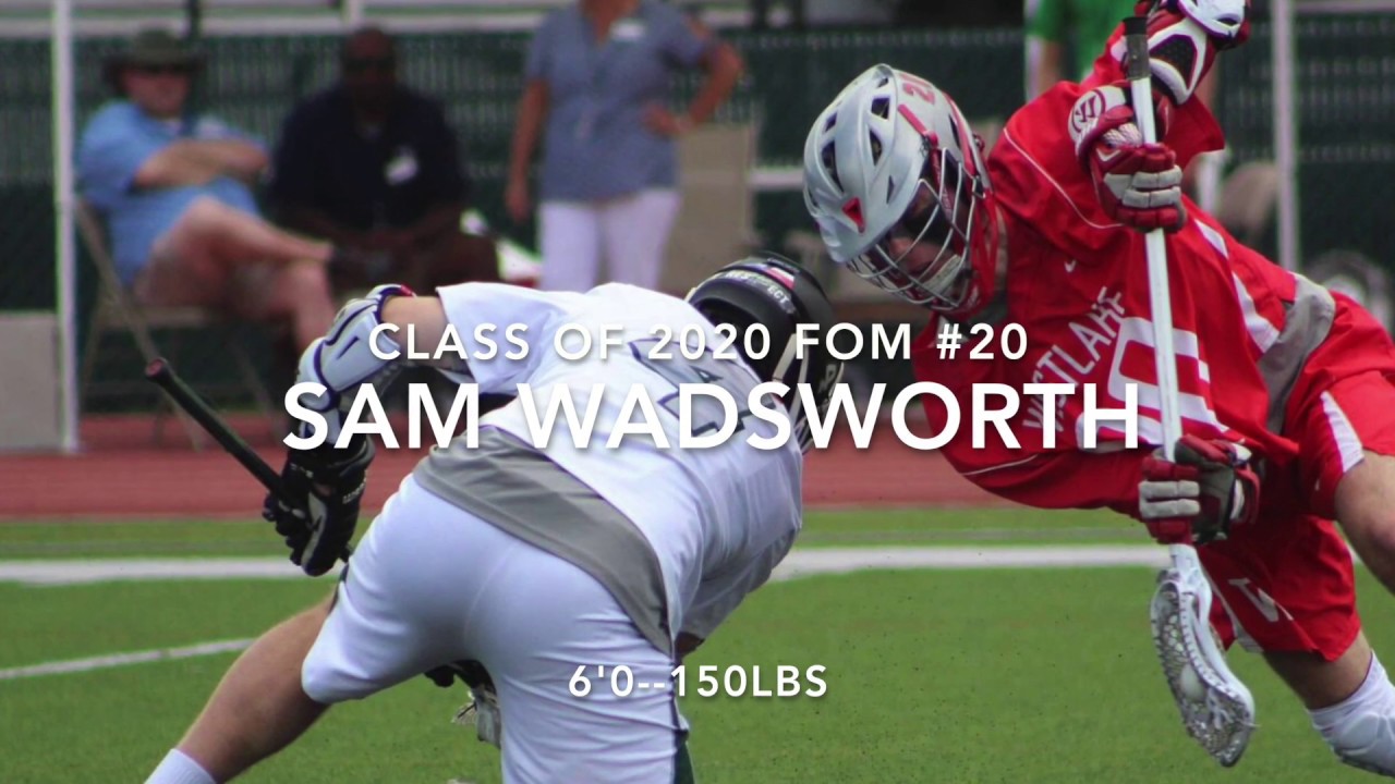 Sam Wadsworth (2020 FOM) Spring 2018 Lacrosse Highlights - YouTube