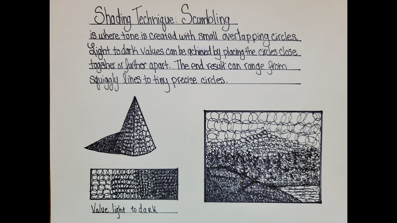 Shading Technique: Scumbling, art in the family - YouTube