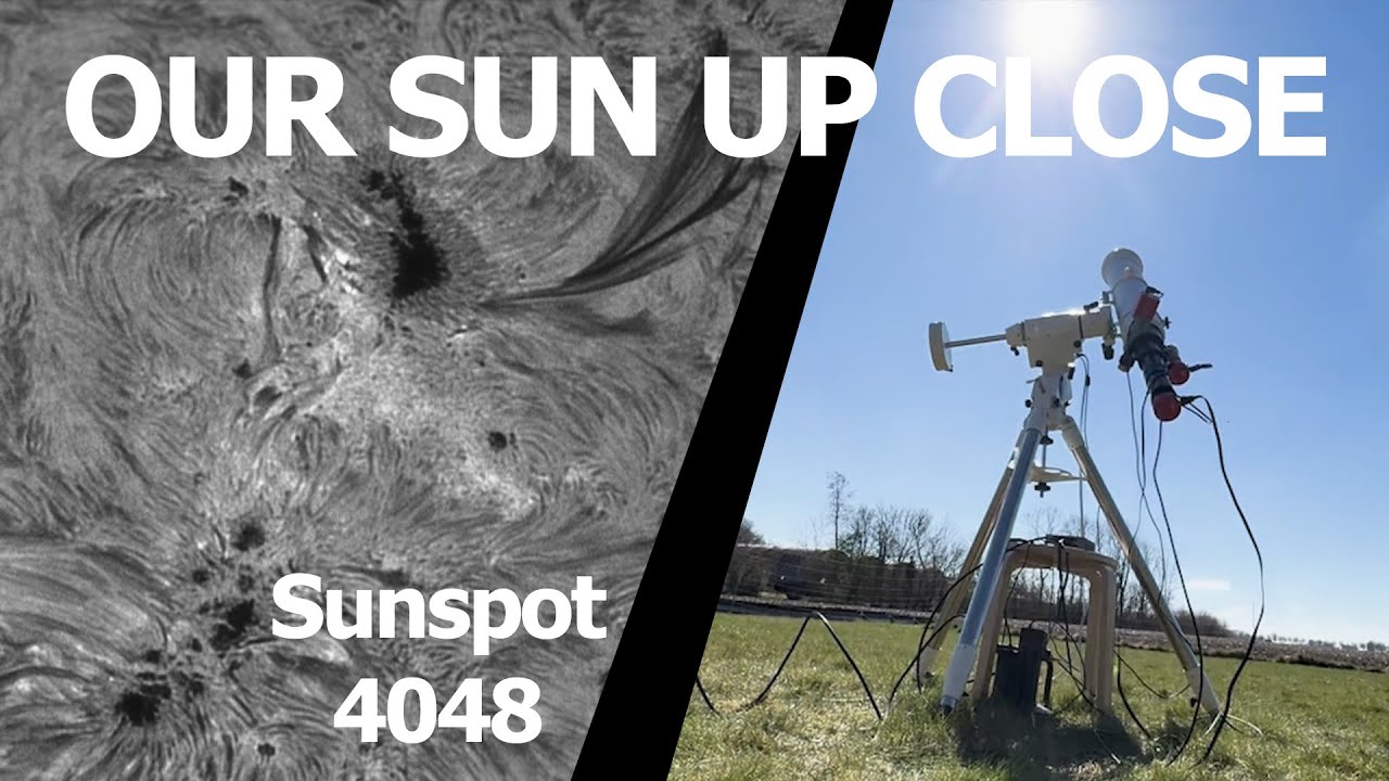 Solar Flares! Close-Up of the Highly Active Sunspot 4048 Through My ...