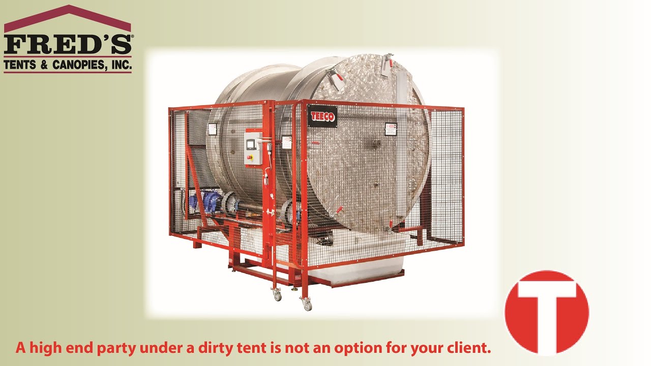 Tecco tent washer - YouTube