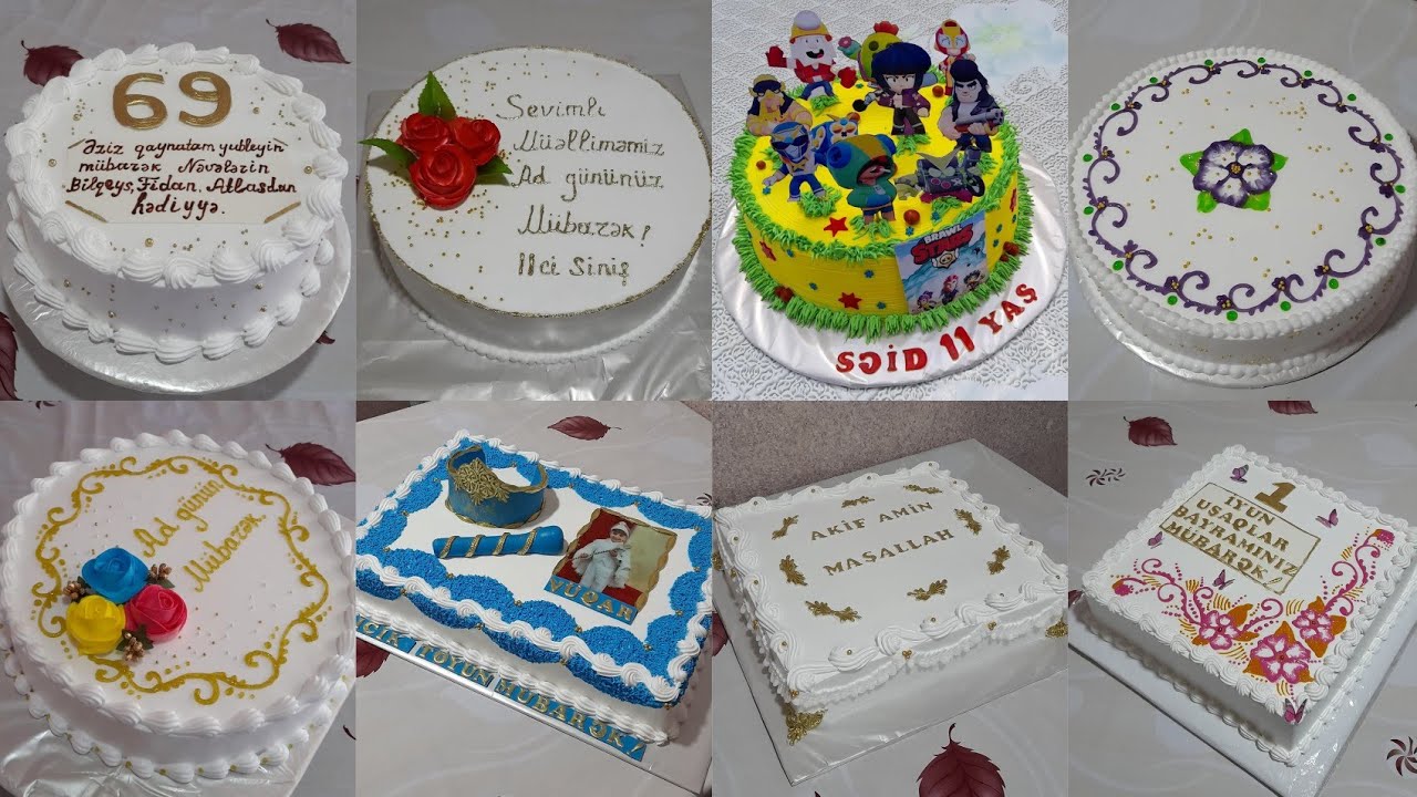 Cake Pictures🎂 Tort şəkilləri Ad günü tortları 🎂Toy tortları 🎂📸 - YouTube