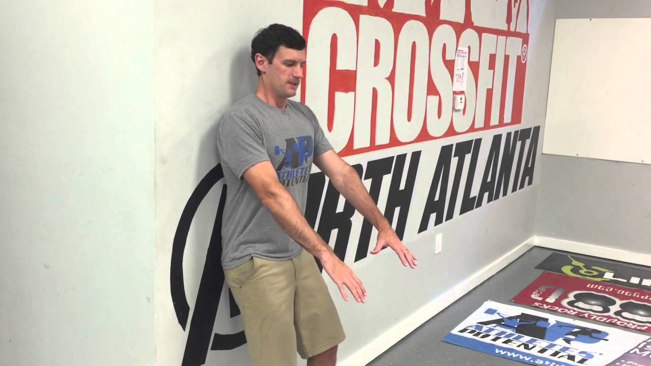 Diaphragm Reset Standing Against a Wall - YouTube