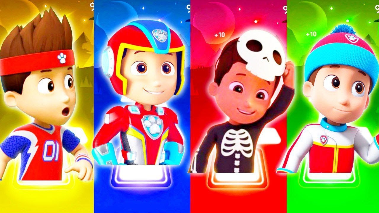 Team Ryder🤭 Ryder 🆚 Ryder 🆚 Ryder 🆚 Ryder PAW Patrol 🎶 Tiles Hop EDM ...