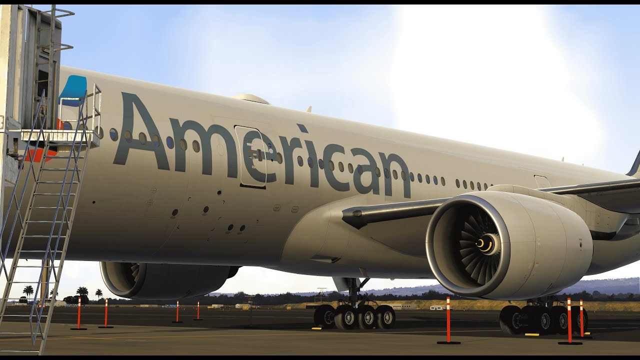 Prepar3D v5.3 Windy Landing in Kahului PMDG 777-200ER - YouTube